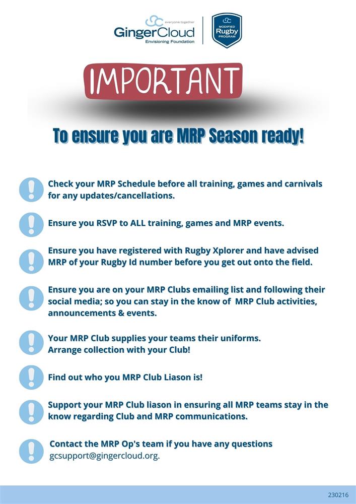 GingerCloud Foundation Modified Rugby Program (MRP)We create a world ...